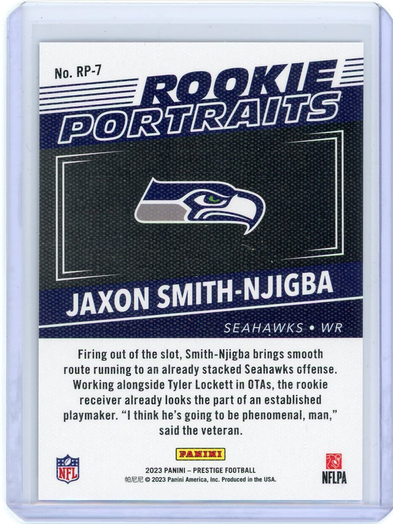 Jaxon Smith-Njigba - 2023 Panini Prestige Football Rookie Portraits SP ...