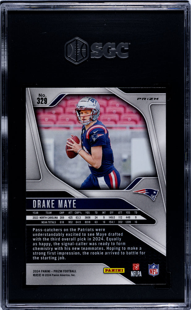 Drake Maye - 2024 Panini Prizm Lazer SGC 9.5 – Roadshow Cards
