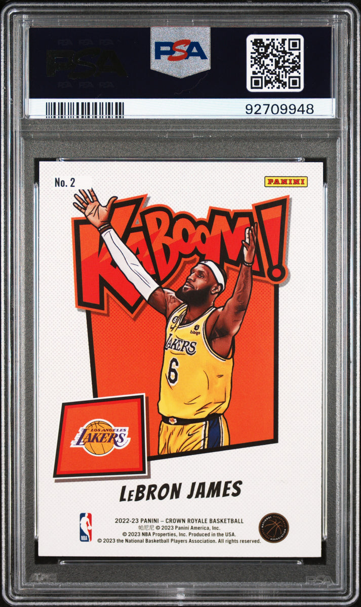 LeBron James - 2022 Panini Crown Royale Kaboom! PSA 9 – Roadshow Cards